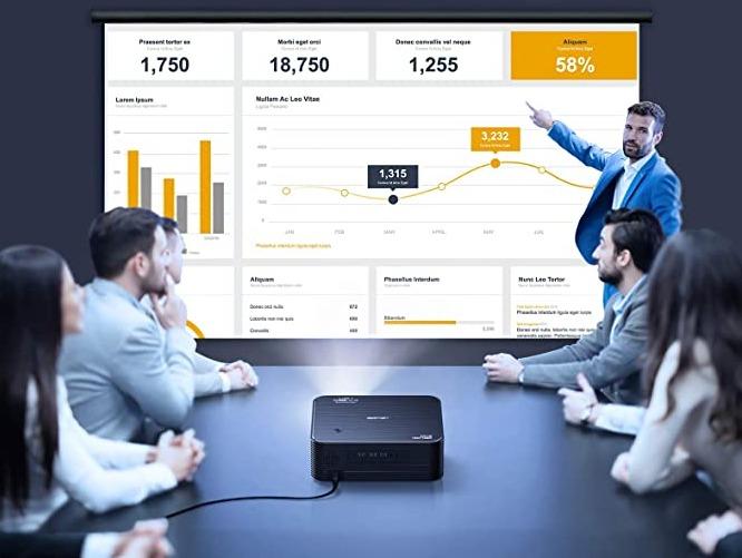 APEMAN LC650 Projector, Native 1920 x 1080P HD Portable Projector, 6000 ...