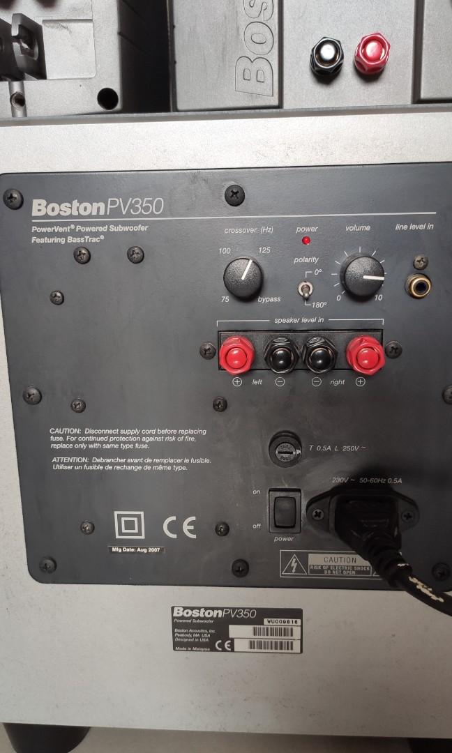Boston PV350 5.1 speaker set, Audio, Soundbars, Speakers & Amplifiers ...