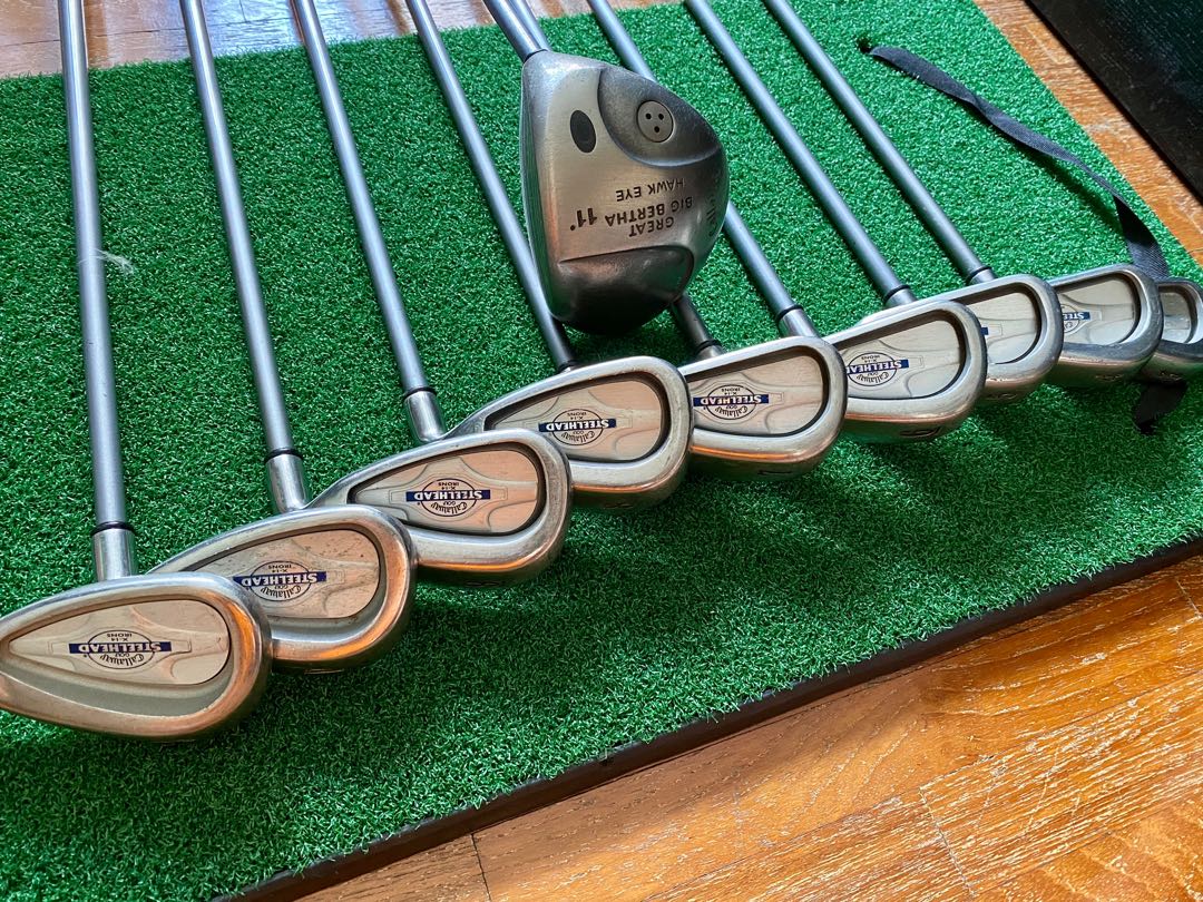 Callaway Big Bertha Steelhead X-14 Golf Club Irons + Driver Set, Sports ...