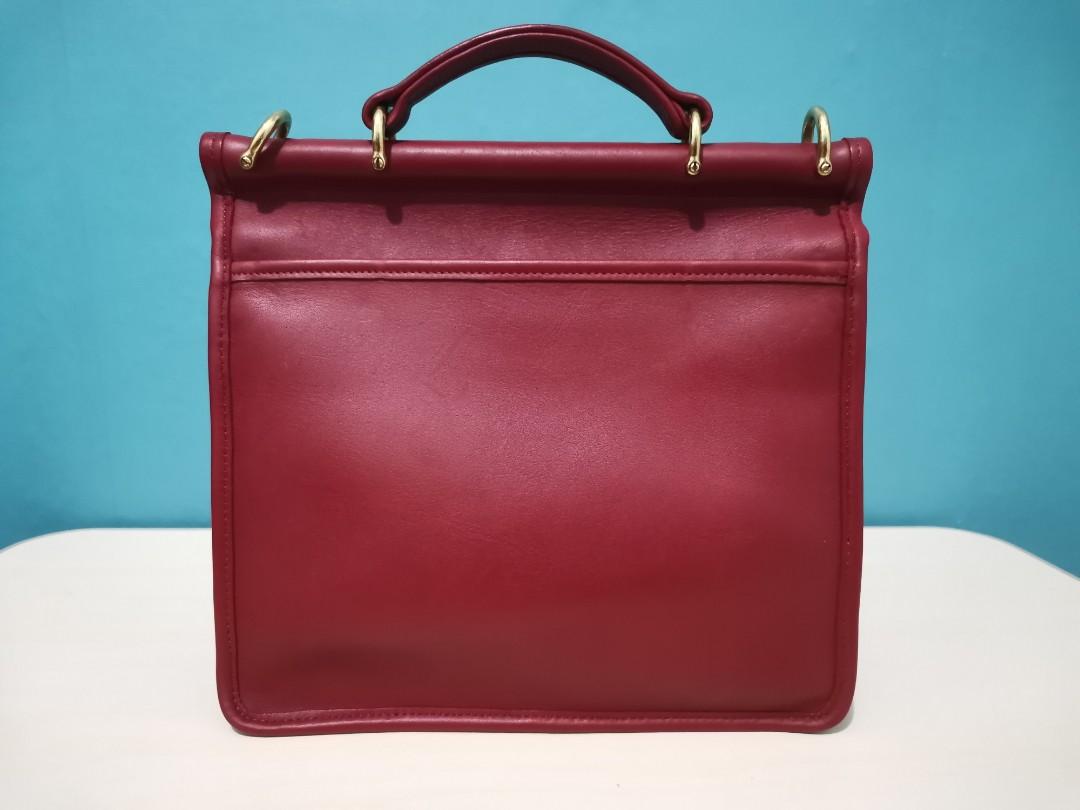 Coach Vintage Willis in Red (2), Luxury, Bags & Wallets on Carousell