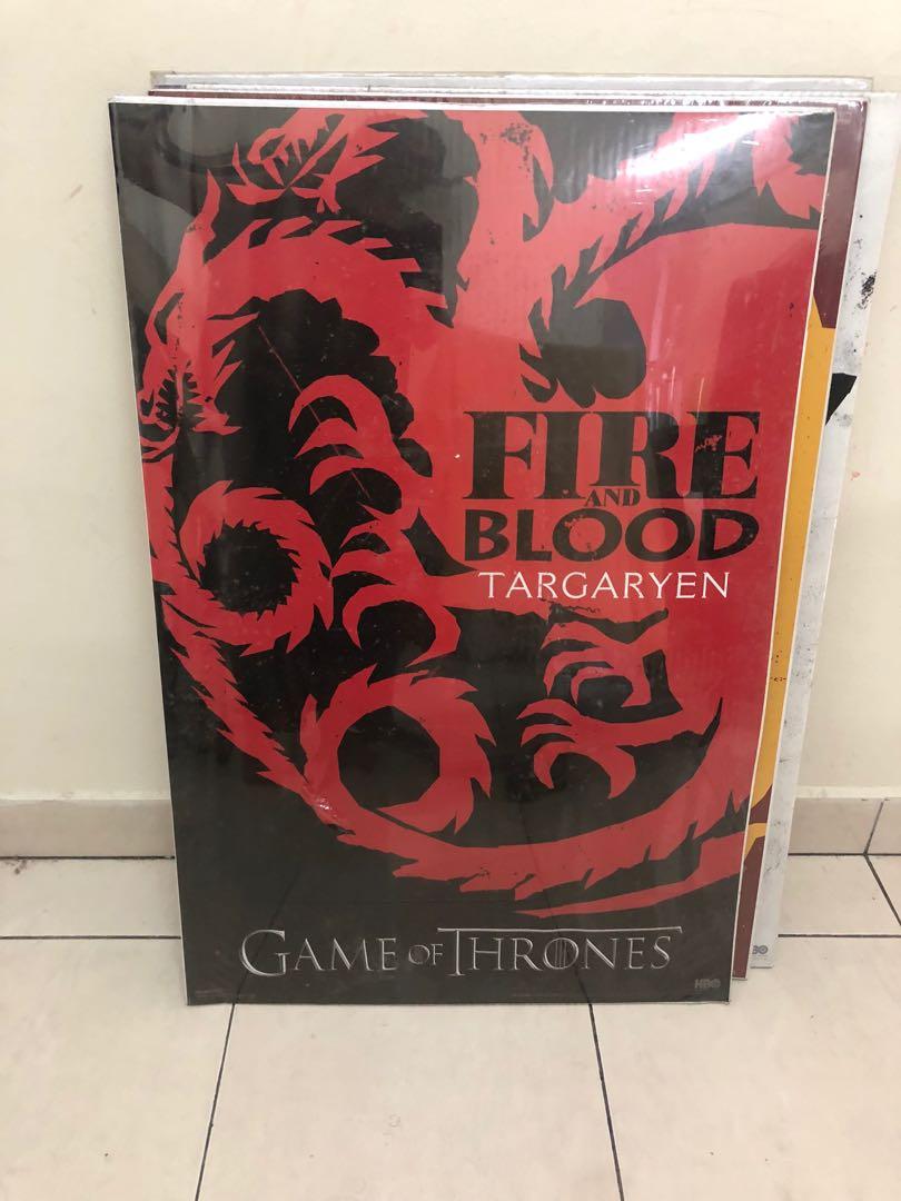 GOT poster Size A1, Hobbies & Toys, Books & Magazines, Magazines on ...