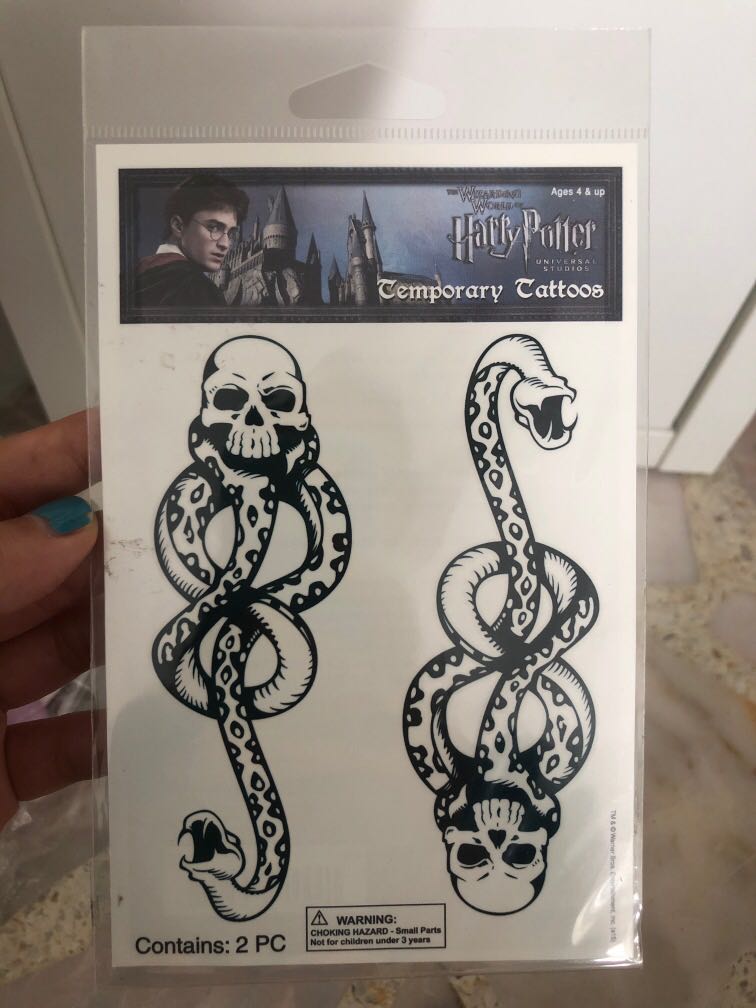 Harry Potter death eater dark mark temporary tattoo, Everything Else on ...
