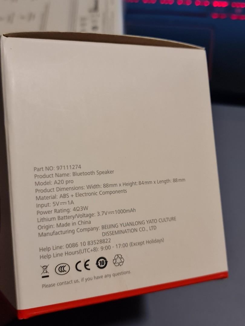 Huawei A20 Pro Bluetooth Speaker, Audio, Soundbars, Speakers ...