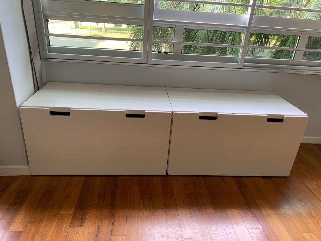 Ikea Stuva Bench with Drawers (Set of 2), Furniture & Home Living ...