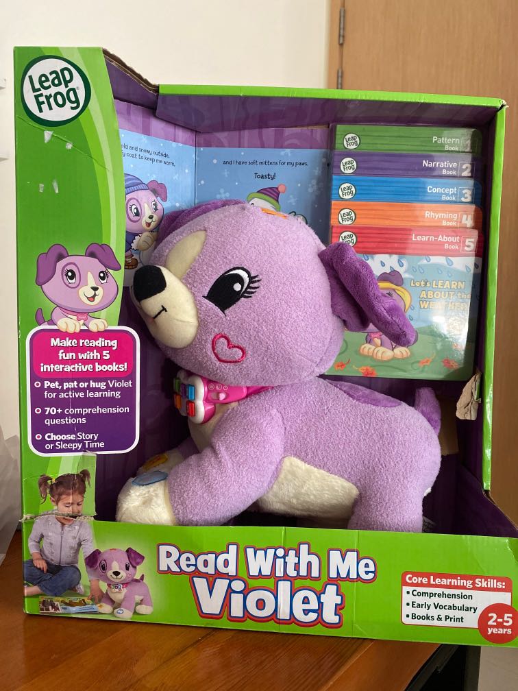Leap frog read with me violet, Babies & Kids, Infant Playtime on Carousell