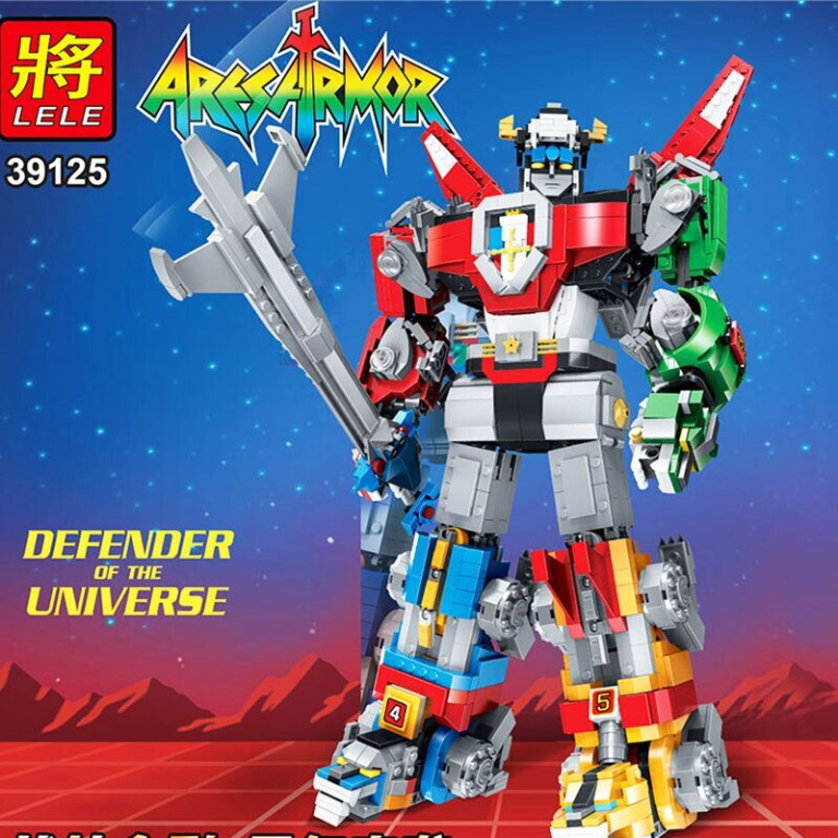 Lele Anime Voltron Lion Mecha Robot Force Action Figure Lepin Lego ...