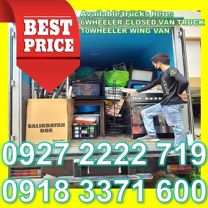 MOVING SERVICES TRUCK RENTAL/ LIPAT BAHAY / 6 WHEELER CLOSED VAN TRUCK ...