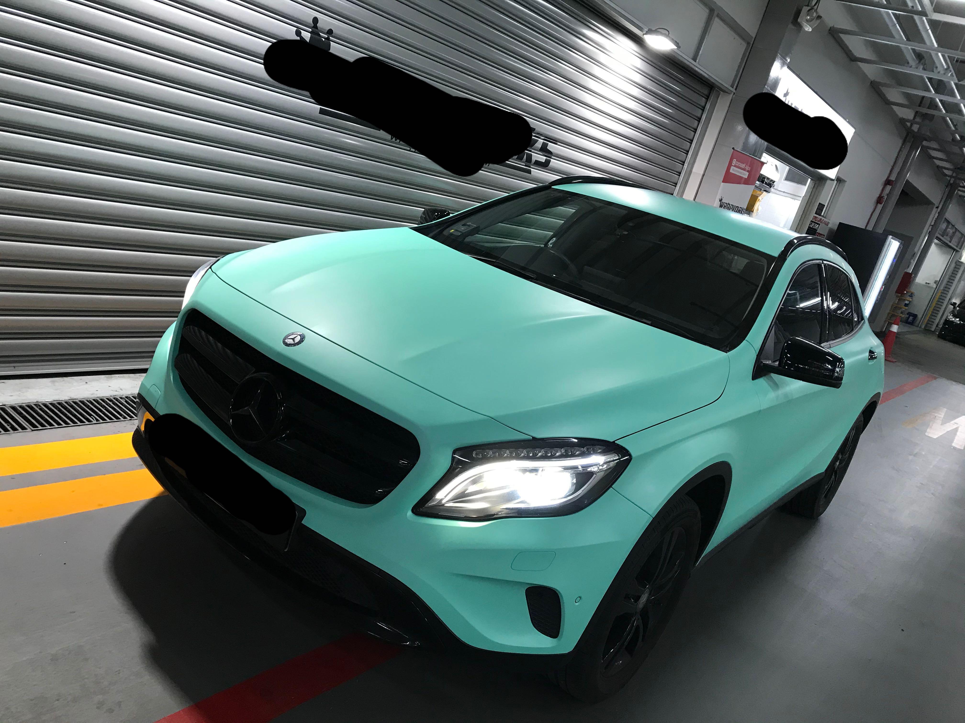 Mercedes GLA full wrap Tiffany blue, Car Accessories, Accessories on ...