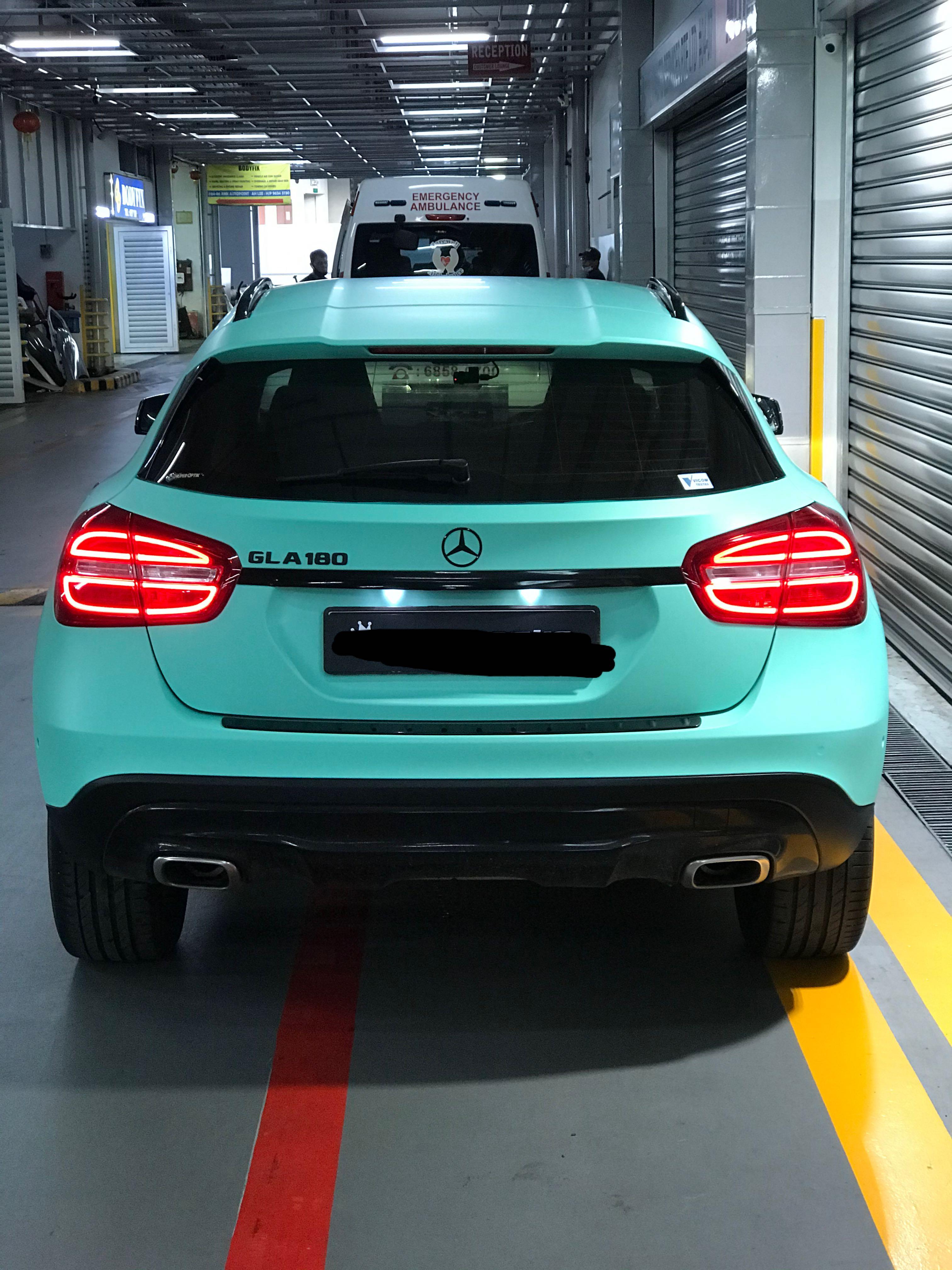 Mercedes GLA full wrap Tiffany blue, Car Accessories, Accessories on ...