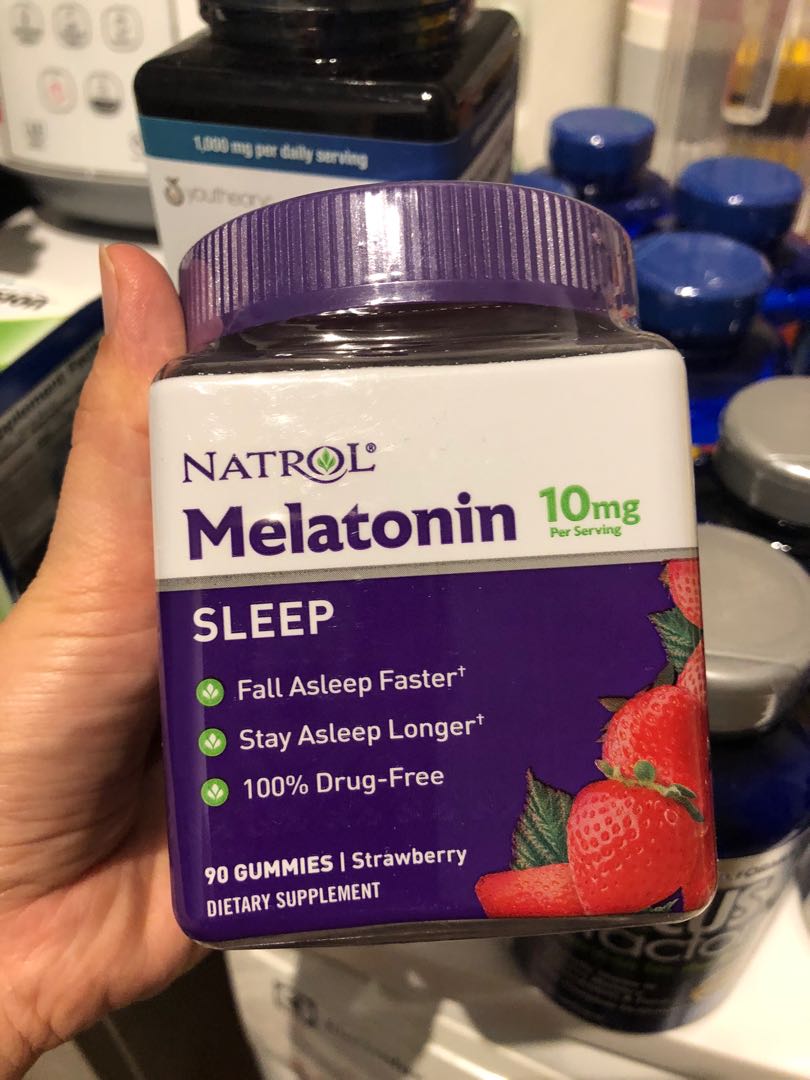 Natrol Strawberry Melatonin Gummies, 10 mg, 90 count, Health ...