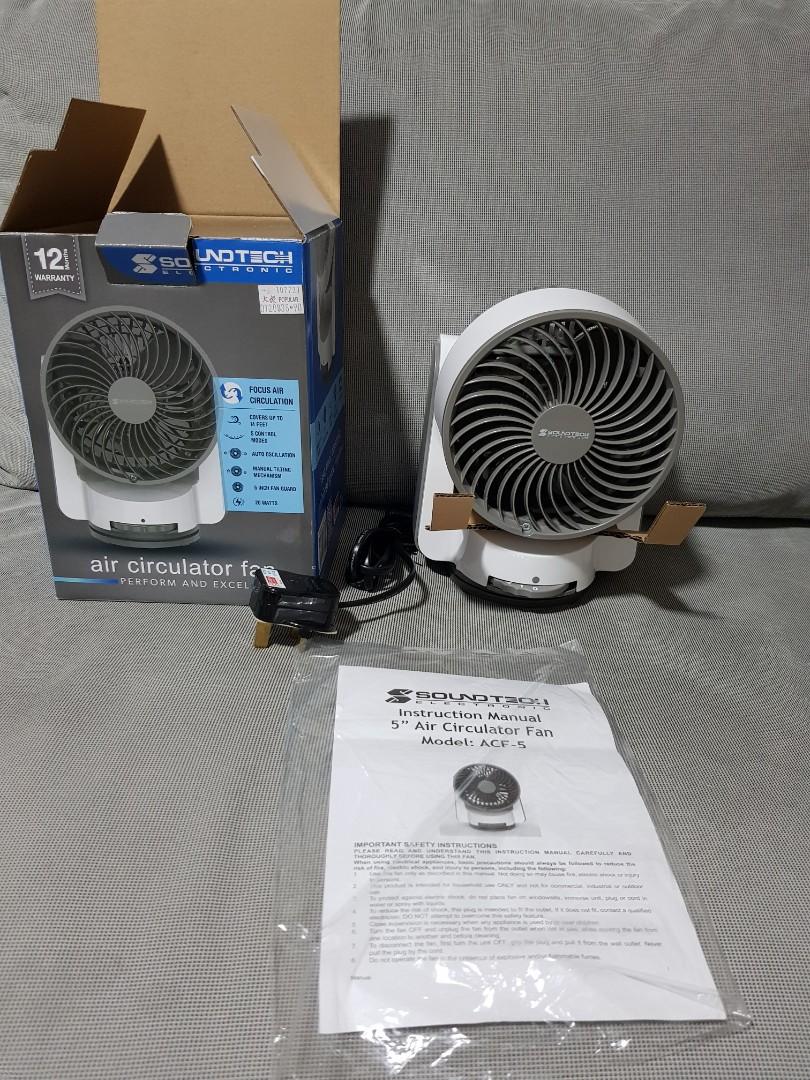 [33.3% cheaper] SoundTech ACF-5 Air Circulation Fan, Furniture & Home ...