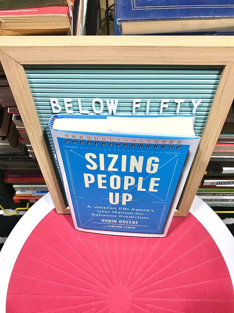NEW!!FREE POSTAGE!! Robin Dreeke Sizing People Up: A Veteran FBI Agent ...