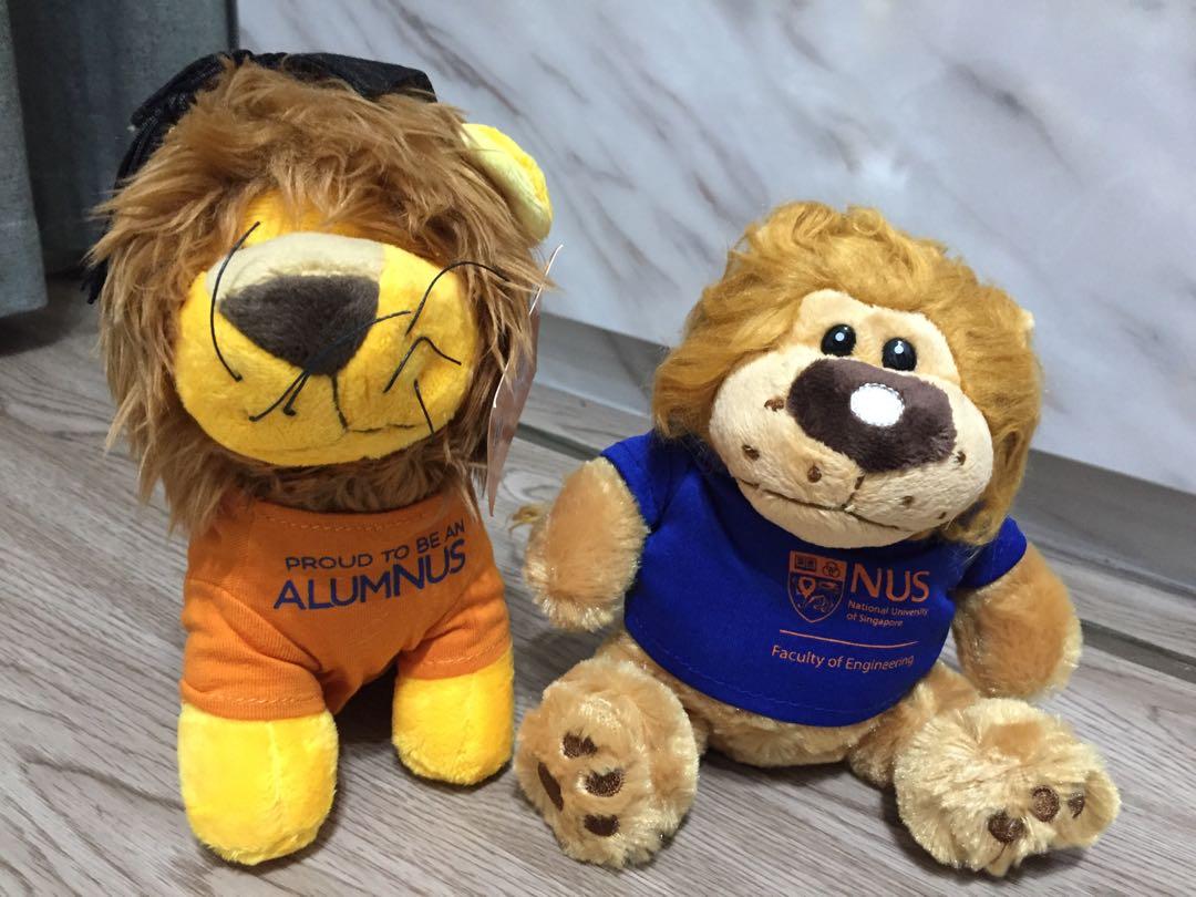 NUS plushies #Linus #mascot #alumni #soft toy, Hobbies & Toys, Toys ...