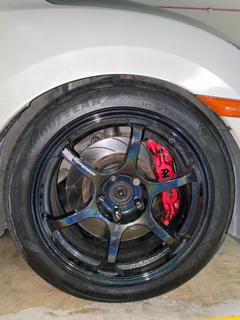 Original Advan racing RG2, Car Accessories, Tyres & Rims on Carousell