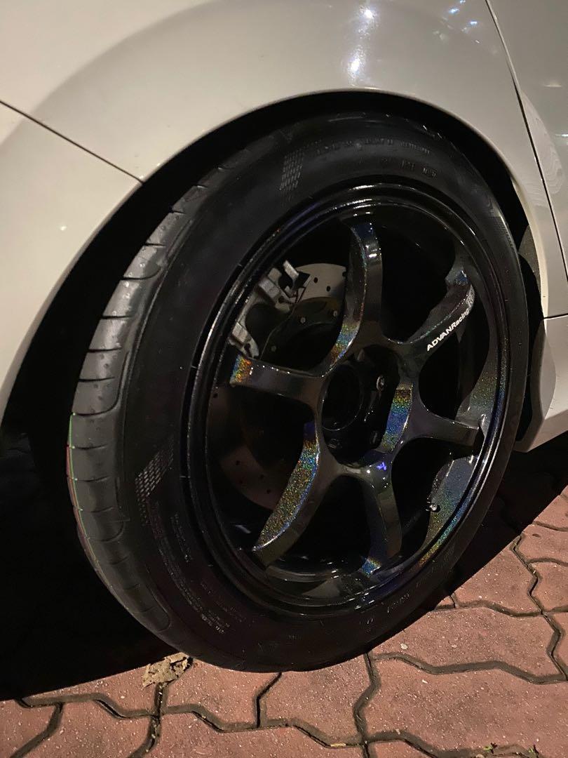 Original Advan racing RG2, Car Accessories, Tyres & Rims on Carousell