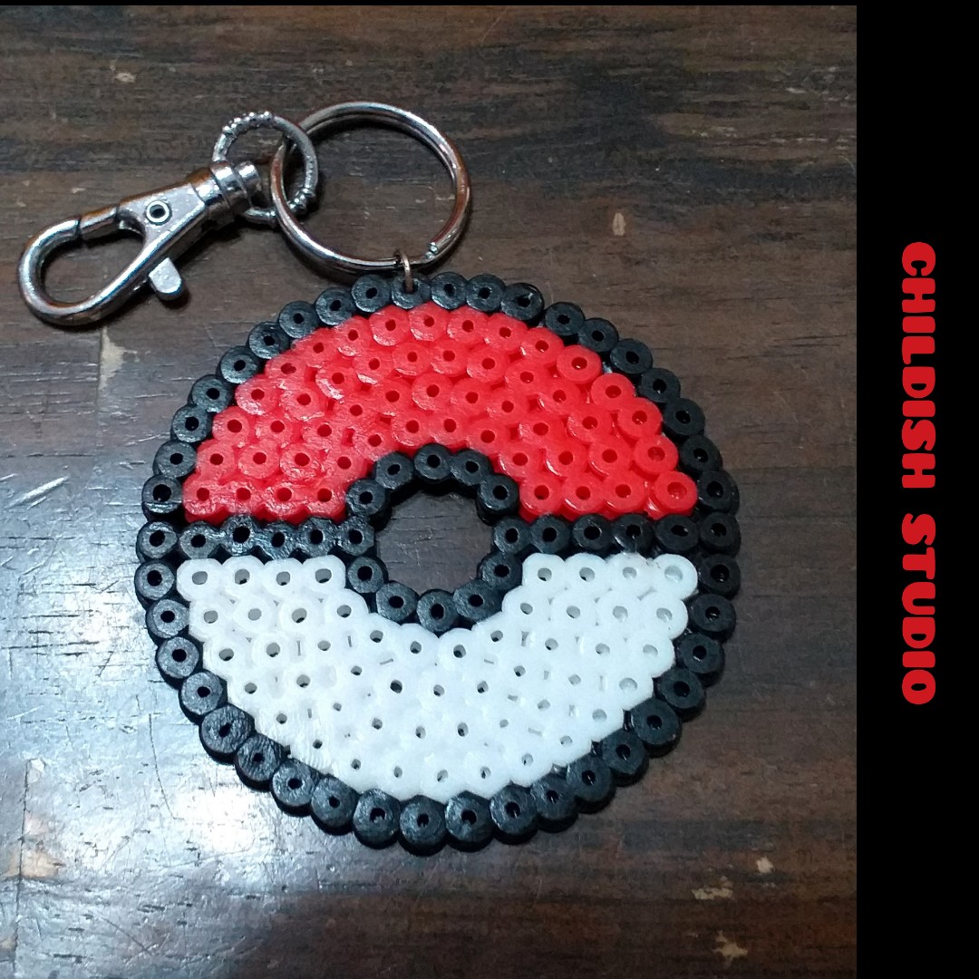 POKEMON Perler Beads Fanmade Key Chain, Hobbies & Toys, Collectibles ...