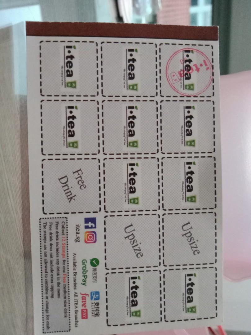 Selling this I-tea stamp card, Furniture & Home Living, Kitchenware ...