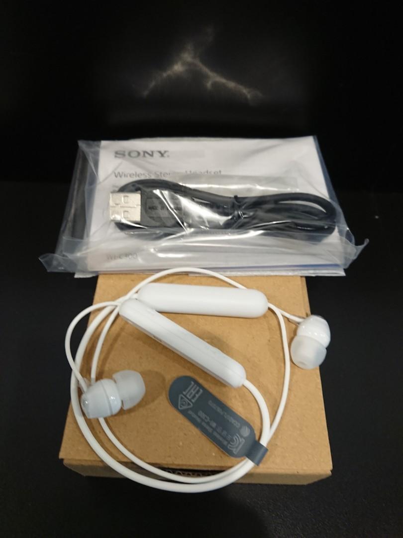 Sony WI-C300 Wireless Stereo Headset New Open Seal, Audio, Headphones ...