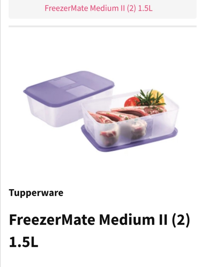 Tupperware Medium II 1.5L, TV & Home Appliances, Kitchen Appliances ...