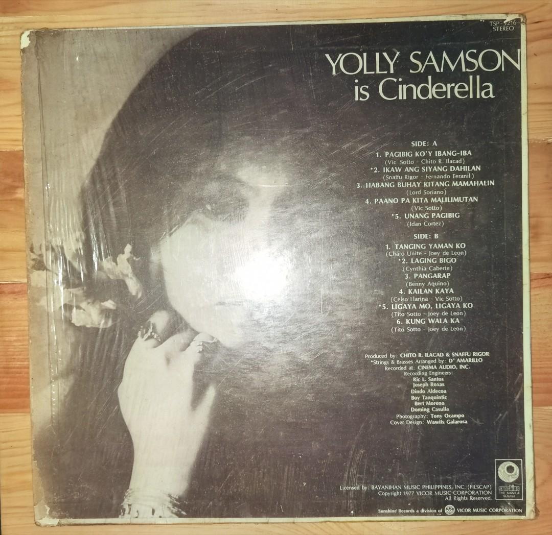 Yolly Samson Is Cinderella OPM Plaka Vinyl Long Playing Records ...