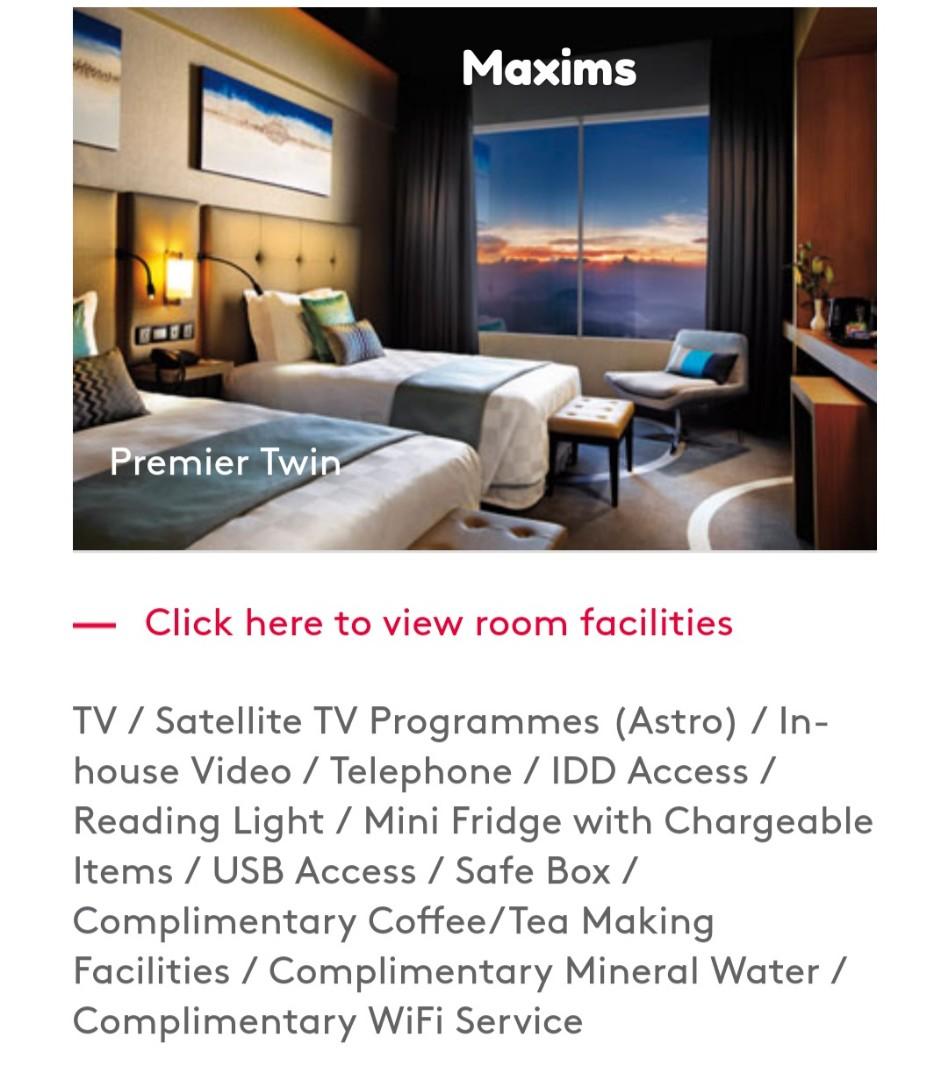 Genting Highlands Hotel Maxims Dec 1-10, Tickets & Vouchers, Local ...