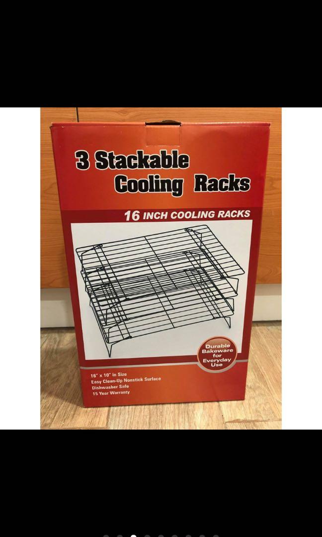 3 Layer Stackable Cooling Racks, Furniture & Home Living, Home ...