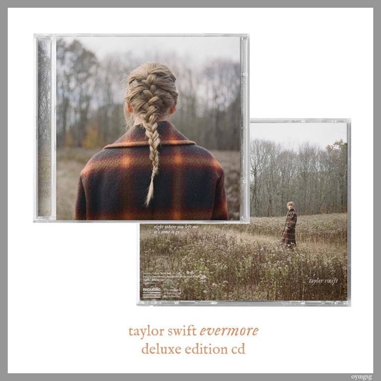 [預訂] Taylor Swift Evermore Deluxe Edition CD, 預購 - Carousell