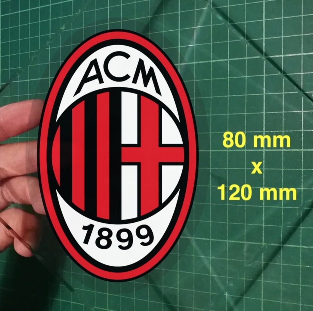 AC Milan. Italian Serie A. Removable Static Cling Car Decals. Free ...
