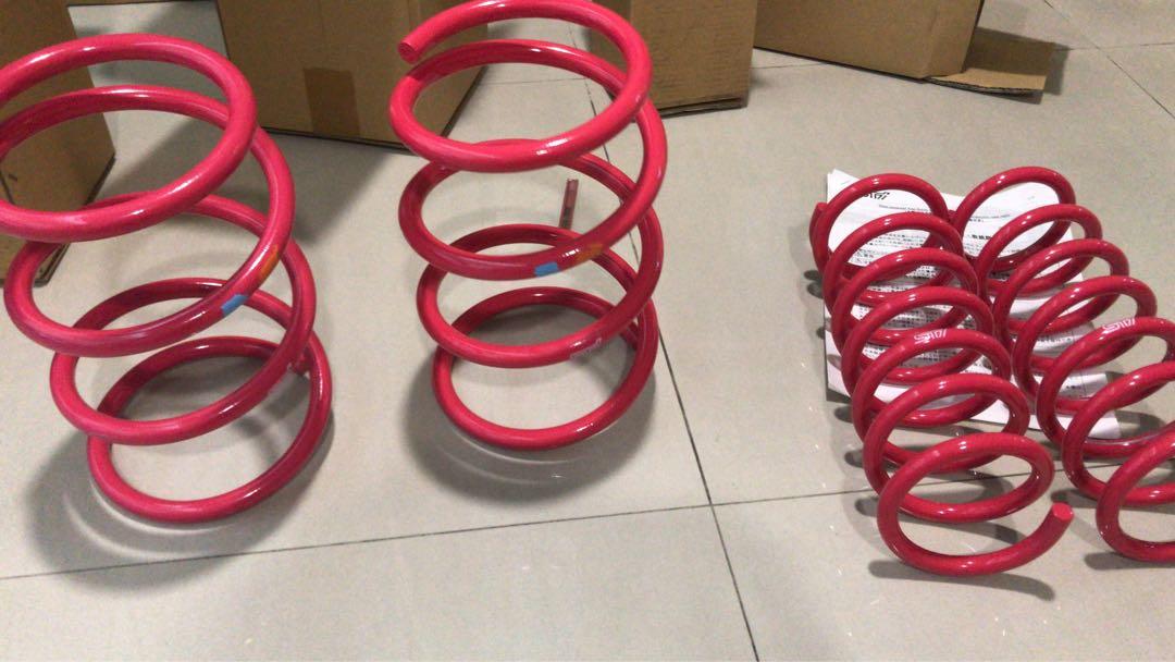 Brand New STI Pink Springs for SJG Subaru Forester XT, Car Accessories ...