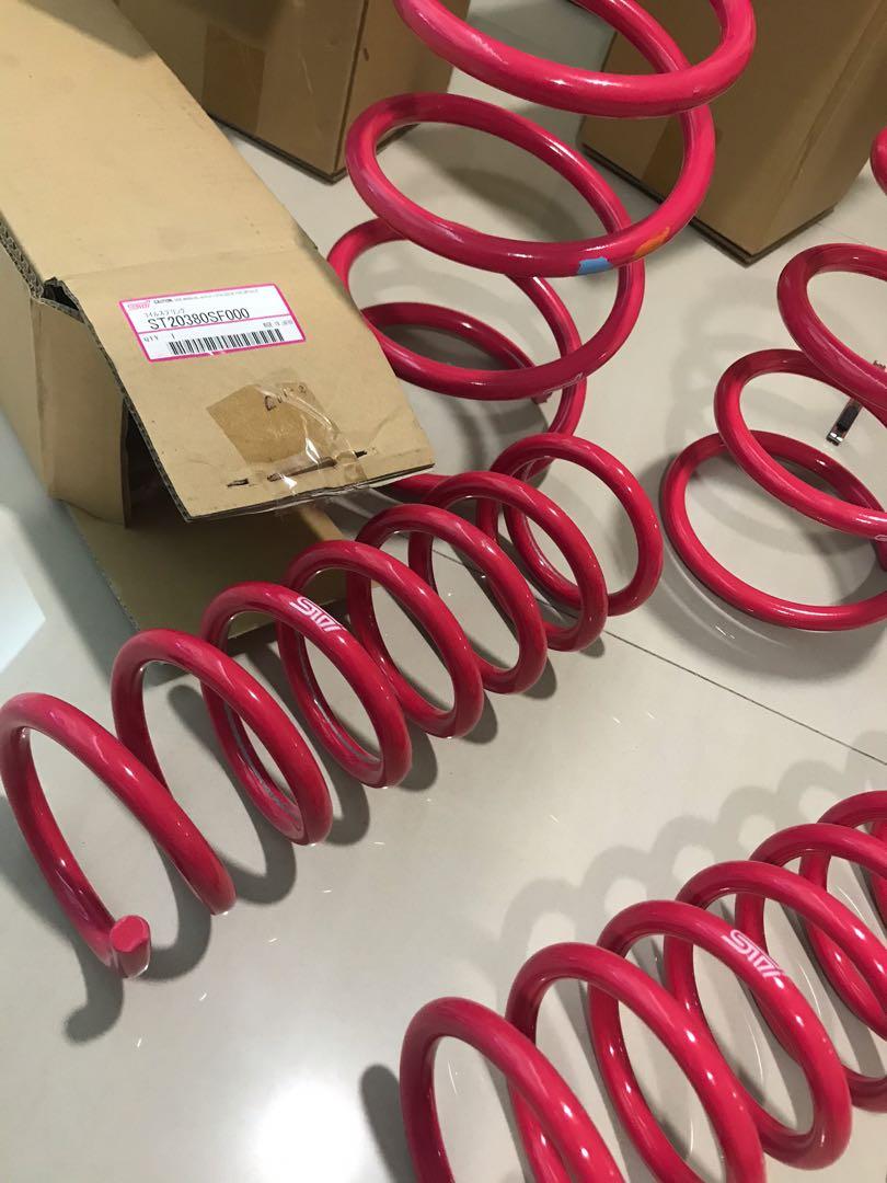 Brand New STI Pink Springs for SJG Subaru Forester XT, Car Accessories ...