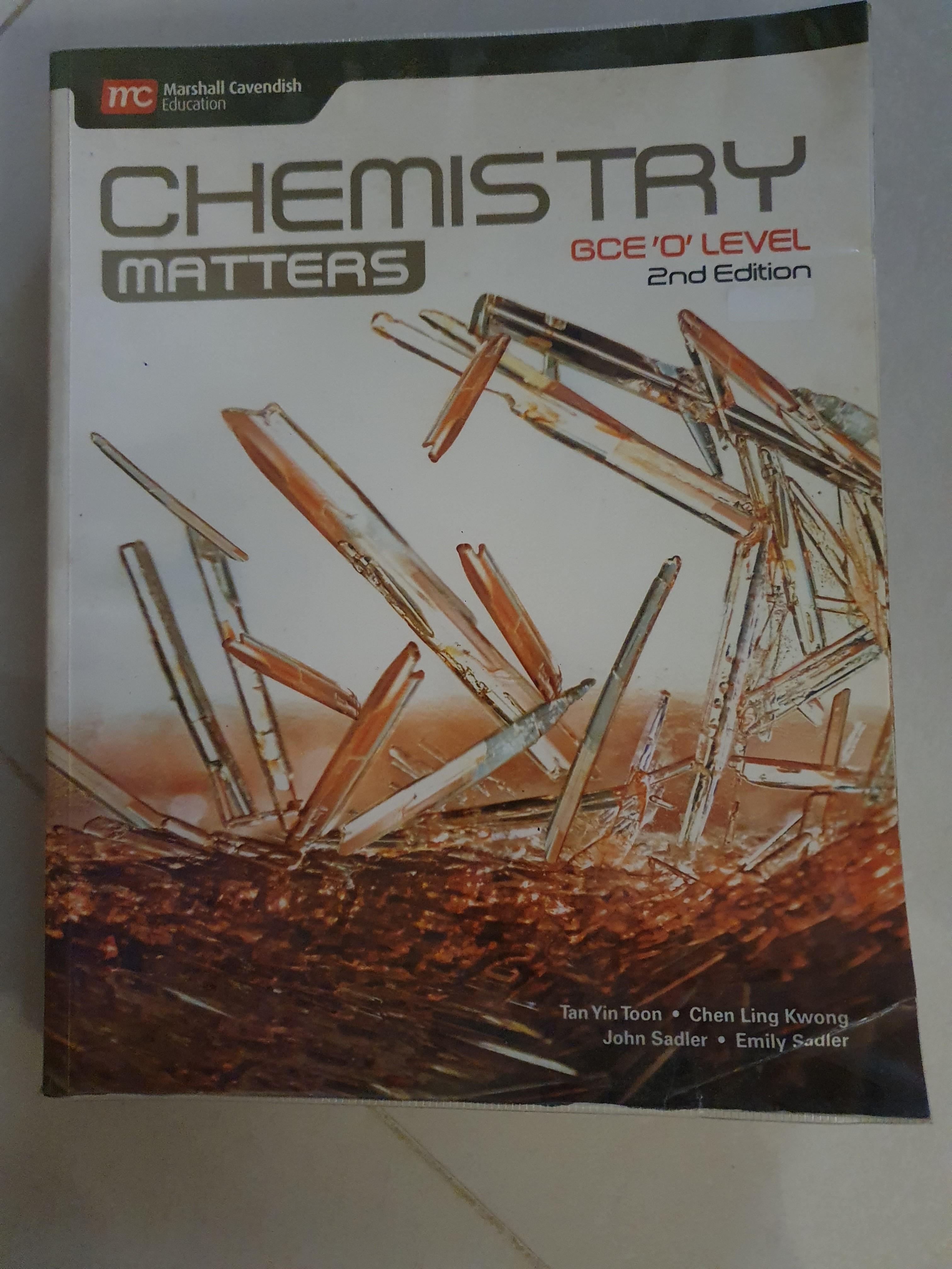 Chemistry Matters GCE 'O' Level 2nd Edition Pure Chem Textbook, Hobbies ...