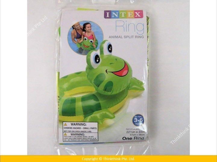 Intex Animal Split Ring Pool Floats (Design- Frog) for Kid - 3 to 6 ...