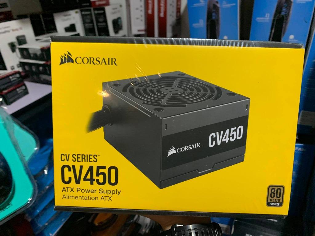 Corsair 450 Watts CV Series CV450 80 Plus Bronze Certified PSU ...