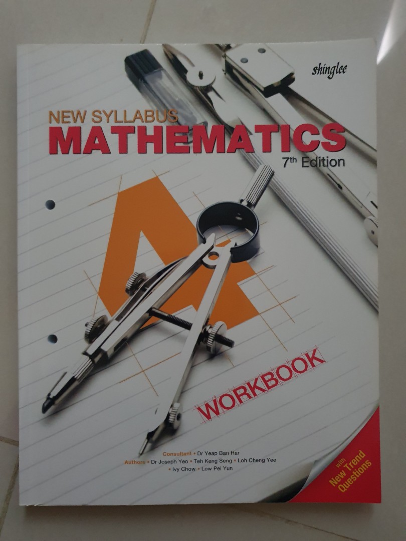 E Math New Syllabus Mathematics Workbook 7th Edition Sec 4 Shinglee ...