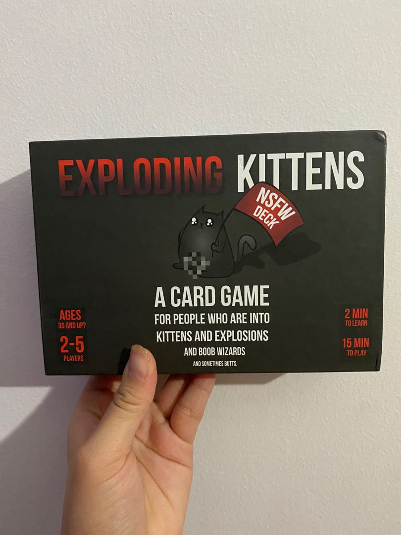 Exploding Kittens NSFW edition, Hobbies & Toys, Toys & Games on Carousell