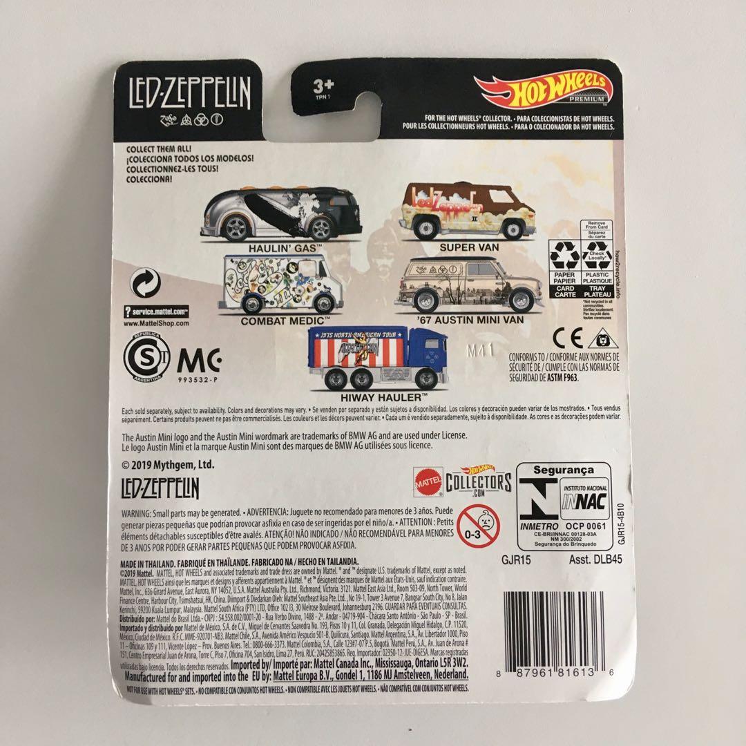 Hot Wheels Led Zeppelin Die-Cast Vehicles, Hobbies & Toys, Toys & Games ...