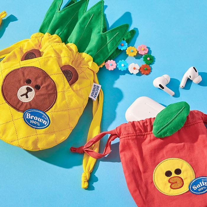 [INSTOCK] LINE FRIENDS SALLY APPLE STRING POUCH, Women's Fashion, Bags ...