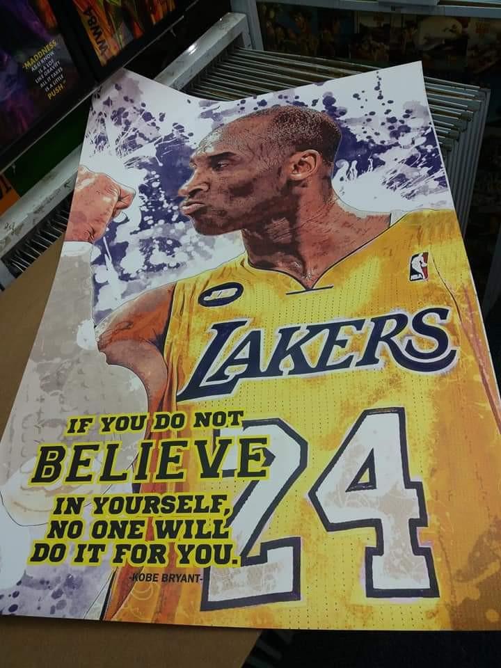 KOBE BRYANT POSTER, Furniture & Home Living, Home Decor, Frames ...
