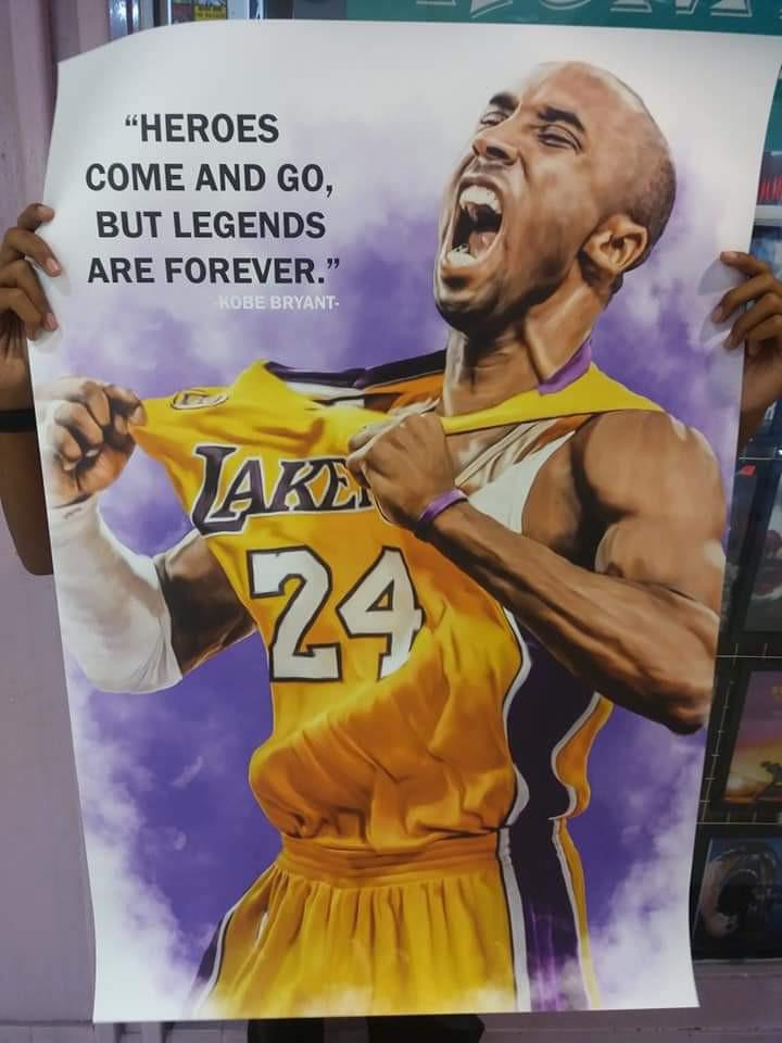 KOBE BRYANT POSTER, Furniture & Home Living, Home Decor, Frames ...