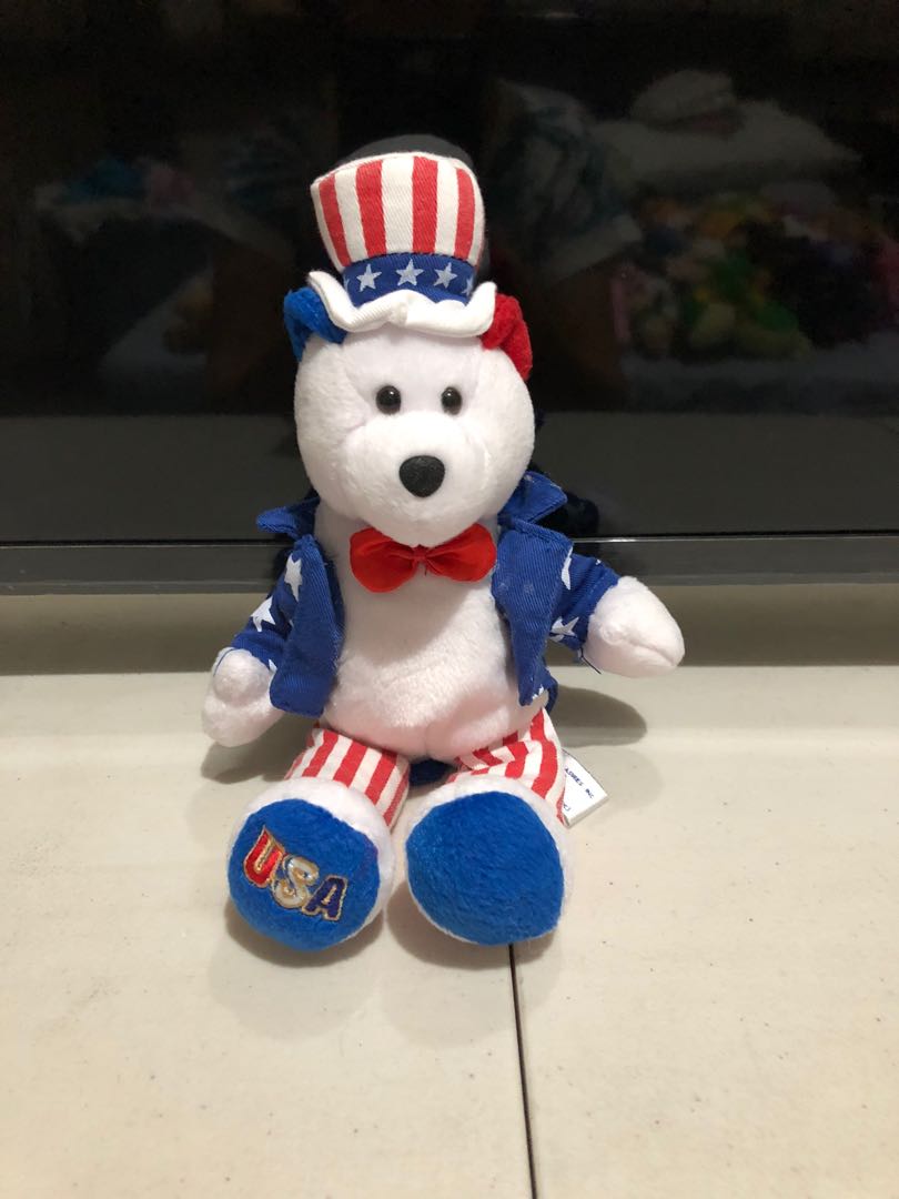 Limited Treasures 11” Uncle Sam Teddy Bear Plush, Hobbies & Toys, Toys ...