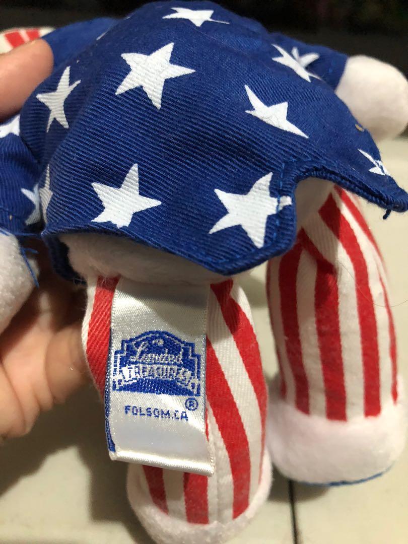 Limited Treasures 11” Uncle Sam Teddy Bear Plush, Hobbies & Toys, Toys ...