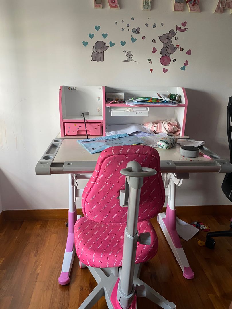 Little girls study table, Babies & Kids, Baby Nursery & Kids Furniture ...