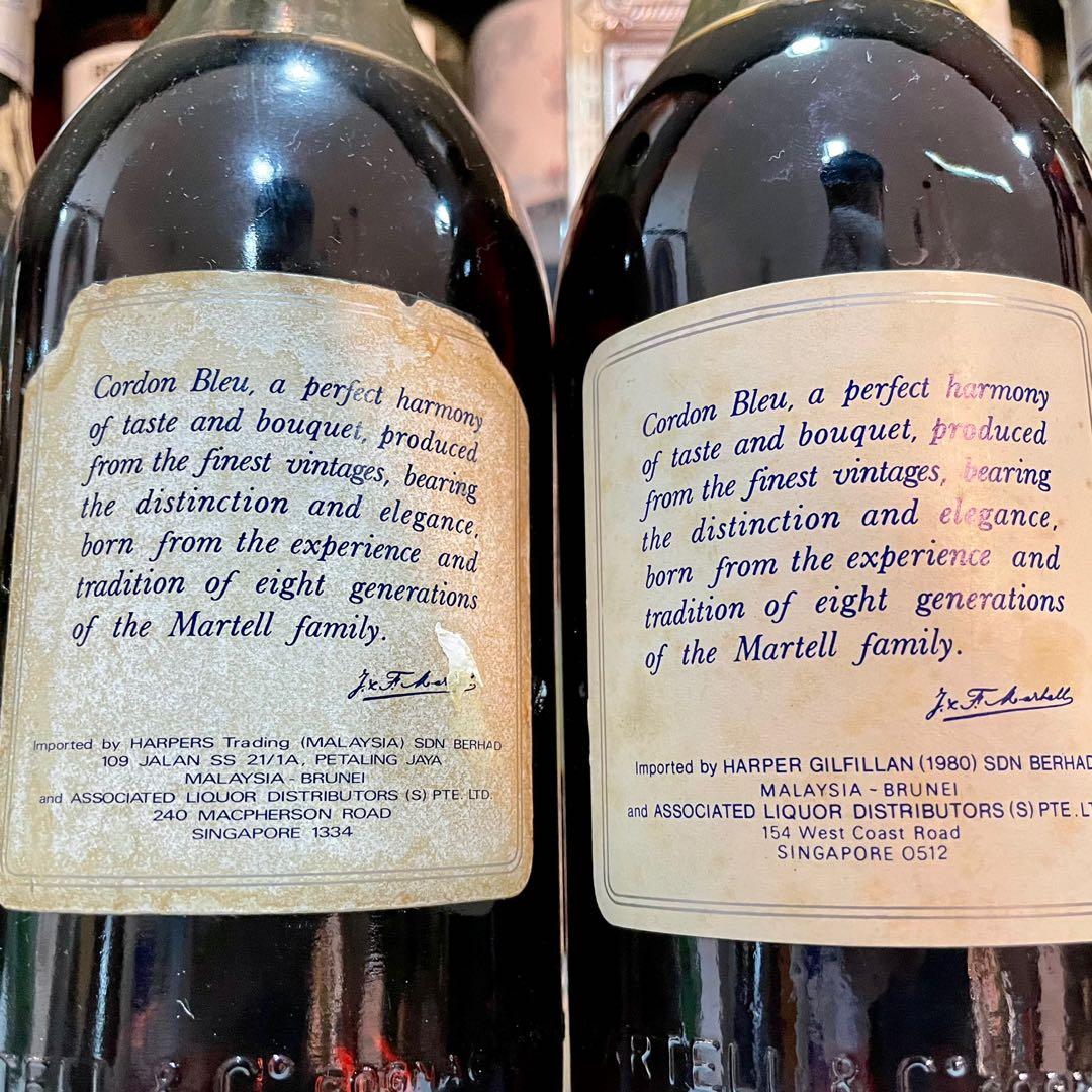 Martell Cordon Bleu Vintage Old Cognac Gordon Blue 老酒 Blue Sparrow ...