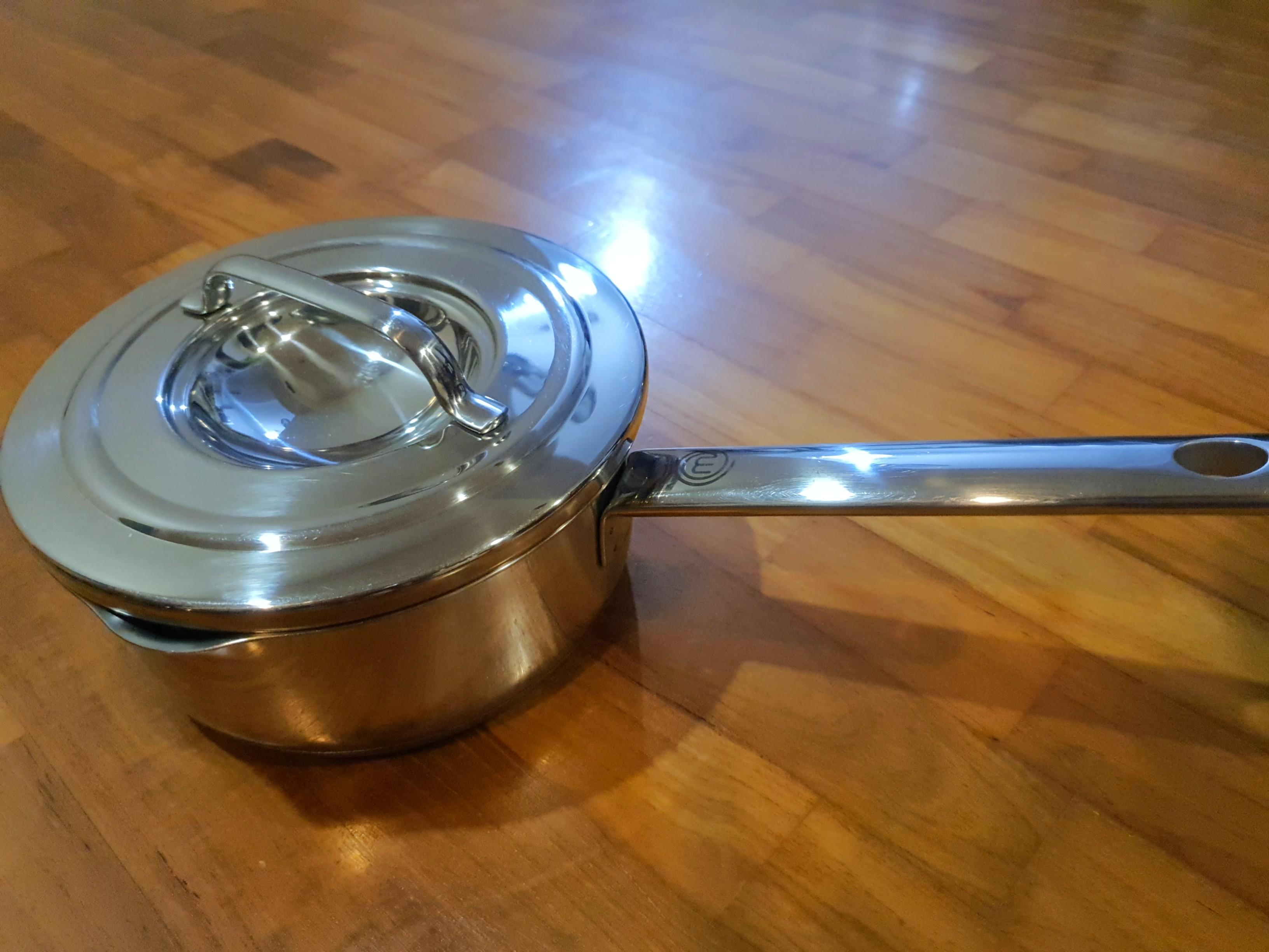 Masterchef 1.5L stainless steel cooking pot/saucepan, Furniture & Home ...