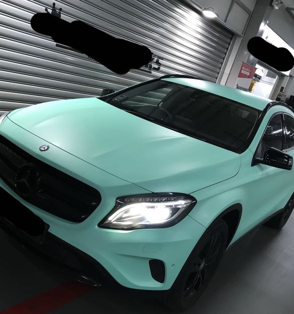 Mercedes GLA wrap with Tiffany blue, Car Accessories, Accessories on ...