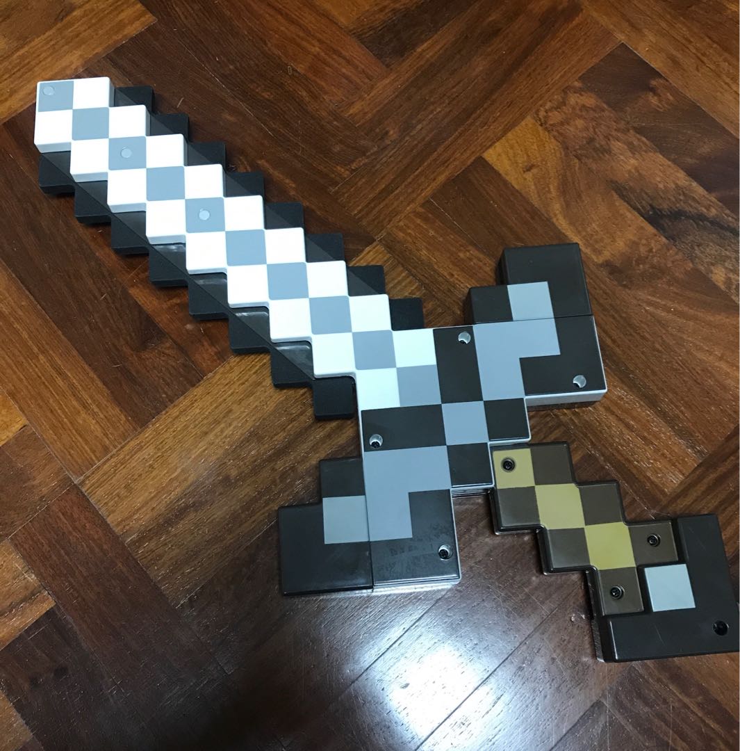 Minecraft Transforming Sword / Pickaxe, Hobbies & Toys, Toys & Games on ...
