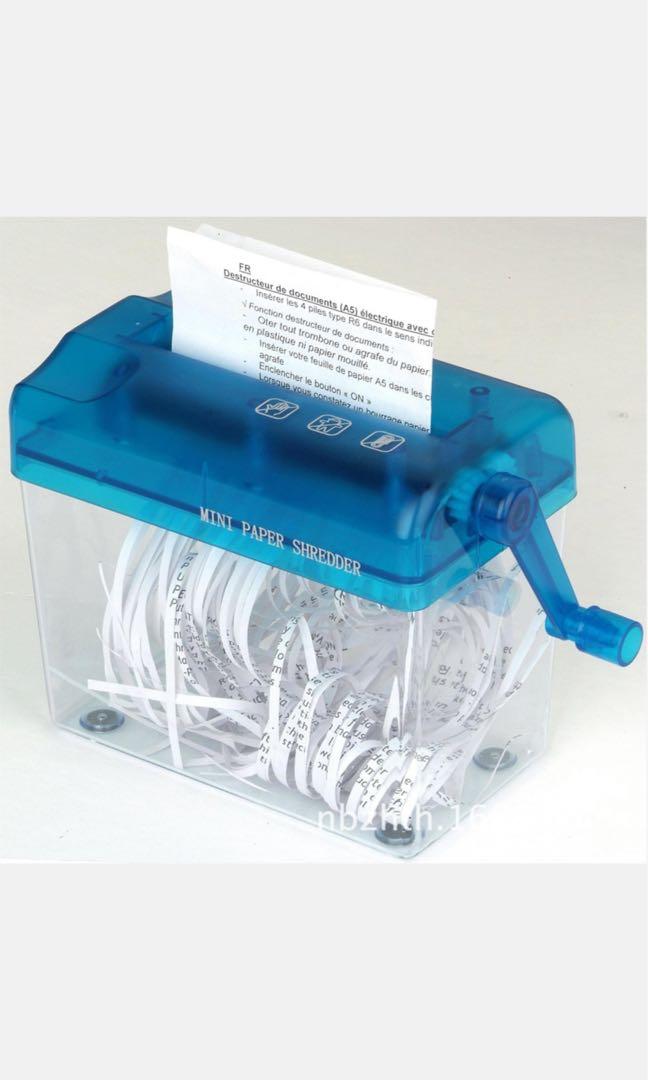 mini manual paper shredder hand shredder simple paper shredder, Hobbies ...