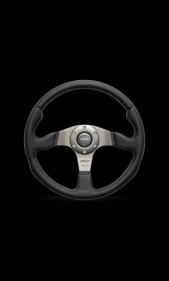 MOMO RACE 350mm Steering Wheel, Auto Accessories on Carousell