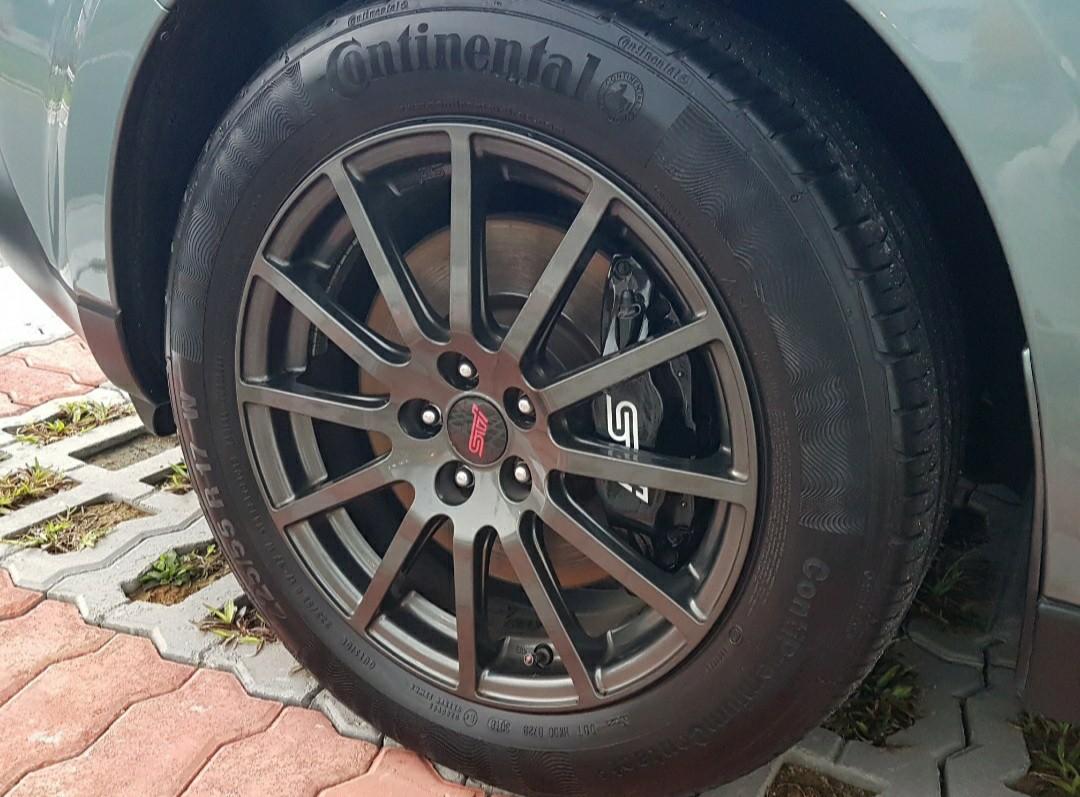 Original Enkei SUBARU STI 17" RIMS 5X100 #Forester SH9 #Exiga #STI #WRX ...