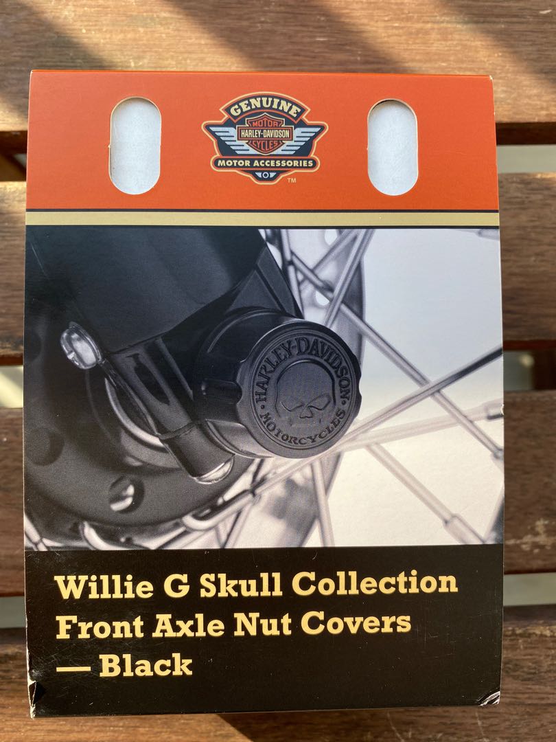 Original Harley Davidson Willie G Skull Front Axle Nut Covers ...